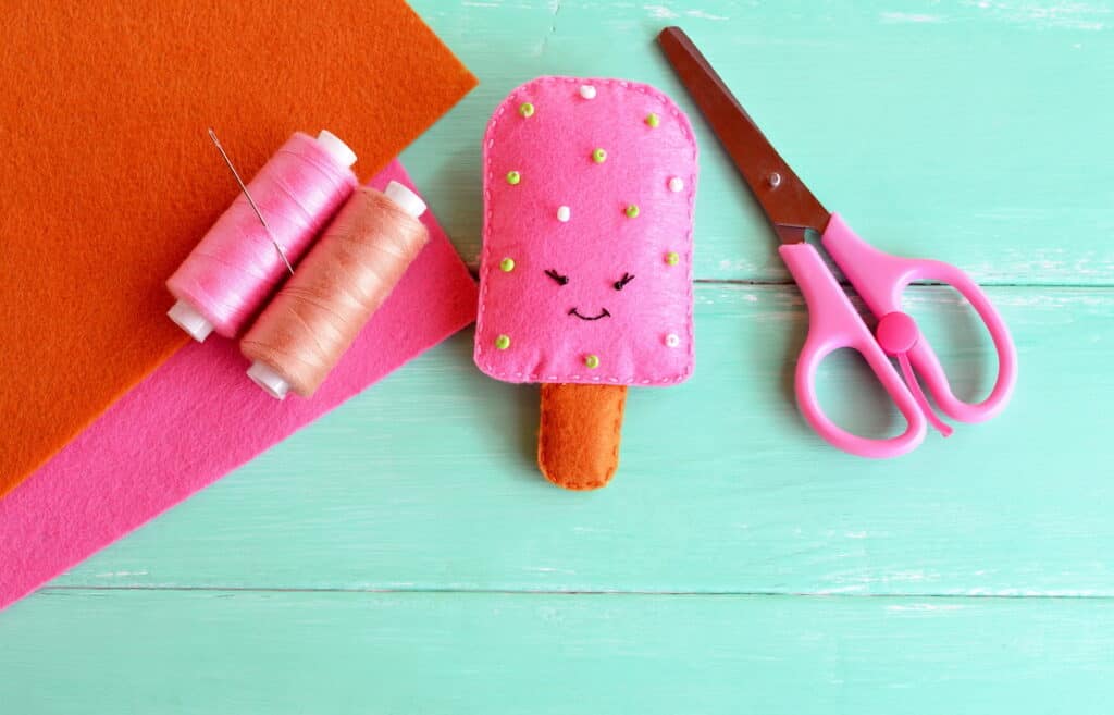 How To Sew Felt By Hand - The Creative Folk