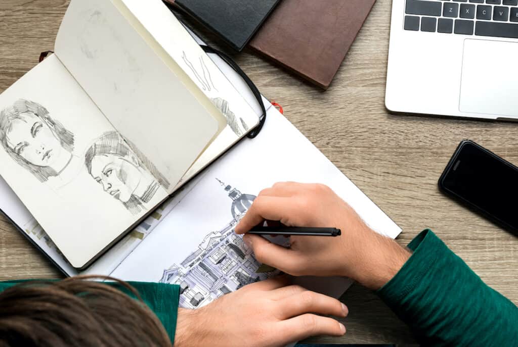 Sketching Vs Drawing - The Difference - The Creative Folk