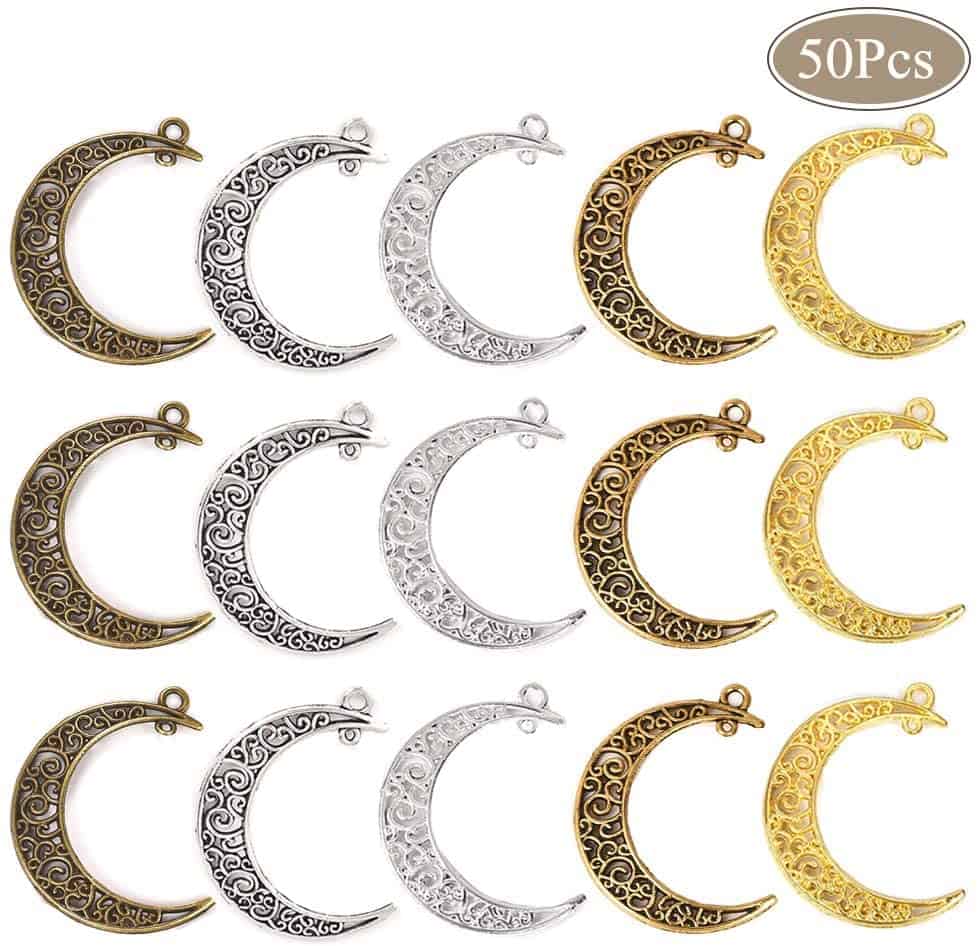 3 Best Moon Charms For Jewelry Making - The Creative Folk
