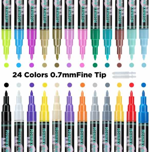 11 Best Paint Pens For Canvas - The Creative Folk